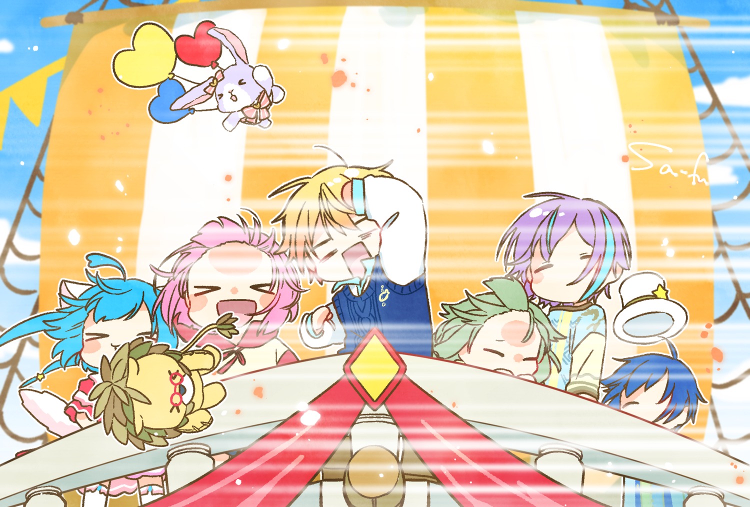 sa-fu project sekai vocaloid hatsune miku kaito kamishiro rui kusanagi nene ootori emu tenma ...